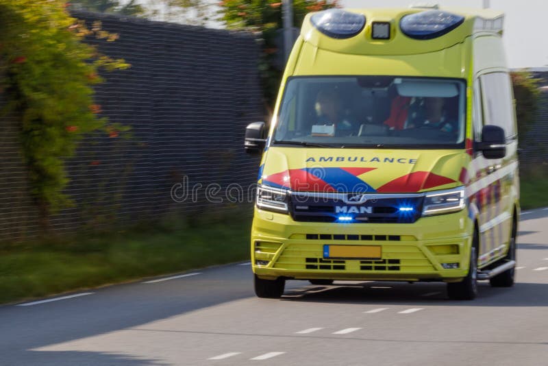 Dutch ambulance vehicle editorial image. Image of communal - 154818635