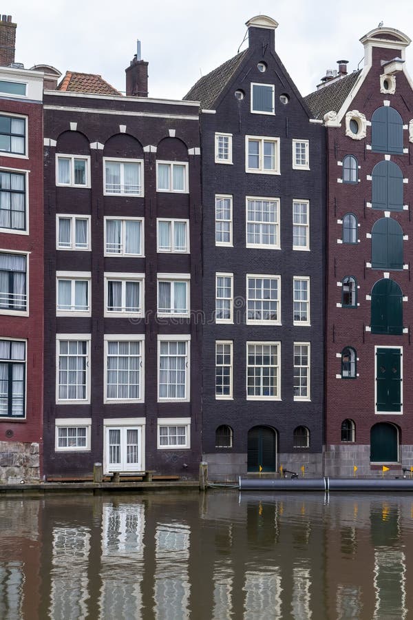 Dutch Architecture. Houses in Amsterdam. Netherlands Stock Photo ...