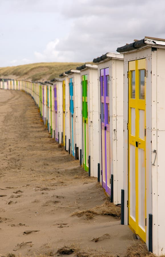 Dutch beach houses stock photo. Image of holiday, house - 31099700