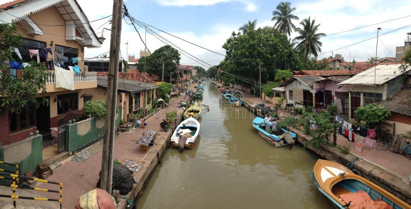 Dutch canal Negombo stock image. Image of ecotourism - 29406705
