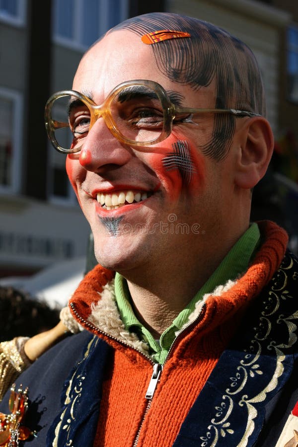 Dutch Carnival Man editorial stock photo. Image of costume - 20128033