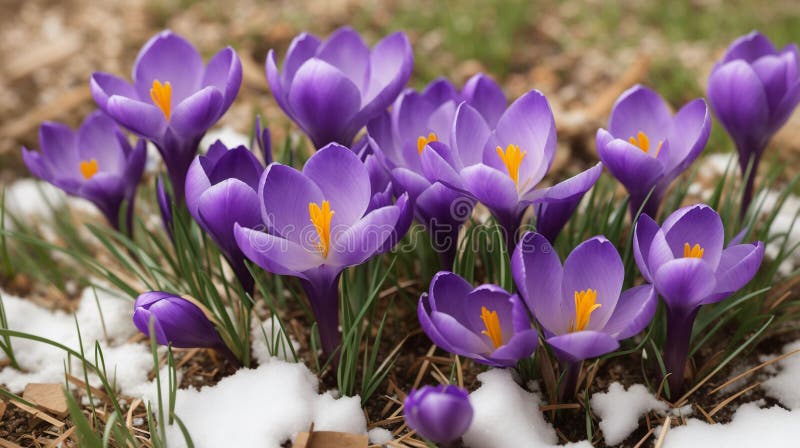 Dutch Crocus (crocus Vernus) are Ideal Bulbs To Naturalise in Grass ...