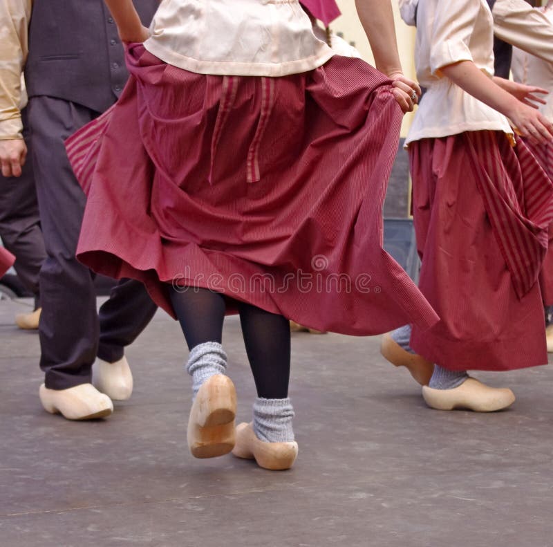 Dutch dancers in festival stock image. Image of holland - 15311593
