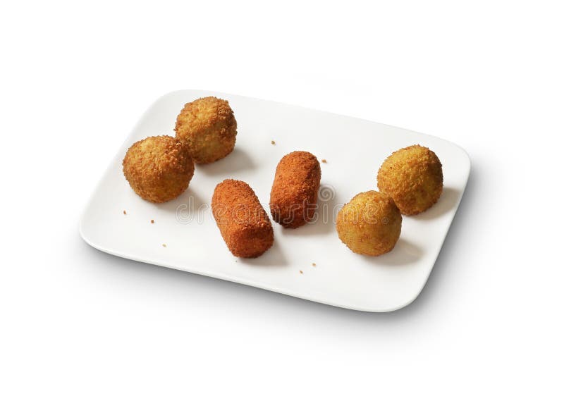 Dutch Deep Fried Breaded Mini Snacks Stock Image - Image of fast ...