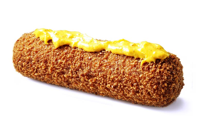 Dutch Deep Fried Breaded Snack, Kroket Stock Image - Image of isolated ...