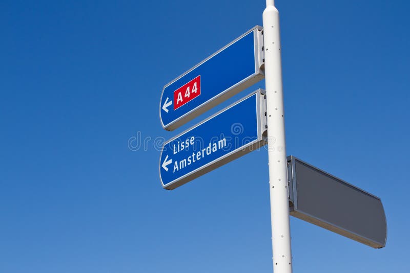 Dutch directional sign stock photo. Image of sign, outdoors - 26387214