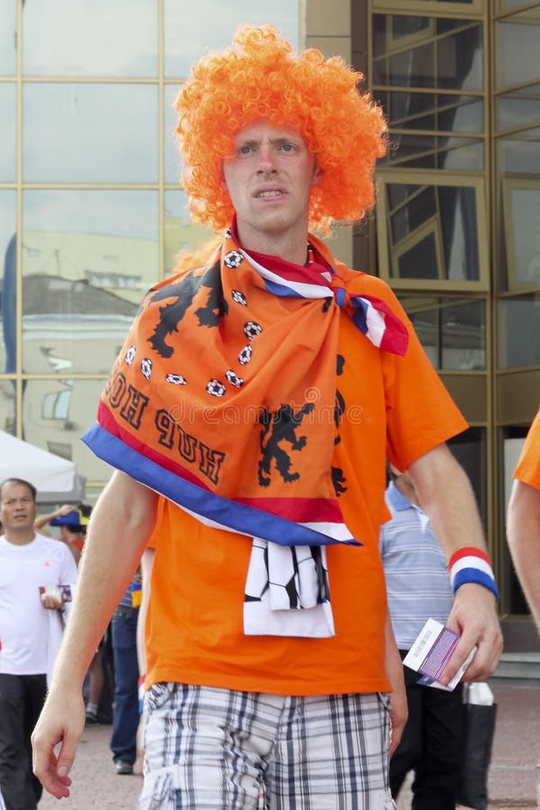 Dutch fan editorial photography. Image of orange, stadium - 25271162