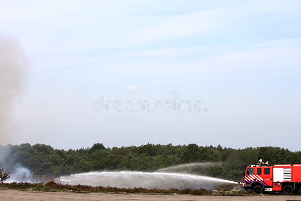 Dutch Fire Brigade in Action Stock Photo - Image of brigade, action ...