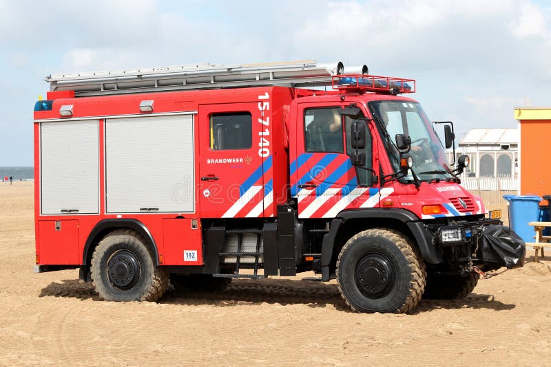 Dutch Fire Department Logo on the Hood of a Car Editorial Stock Image ...