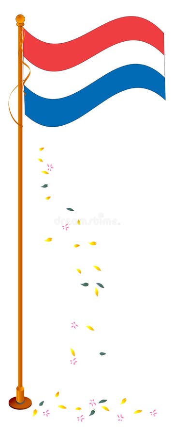 Dutch flag stock vector. Illustration of liberty, nation - 3006956