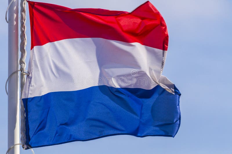 Dutch flag stock image. Image of blow, national, outdoors - 37983431