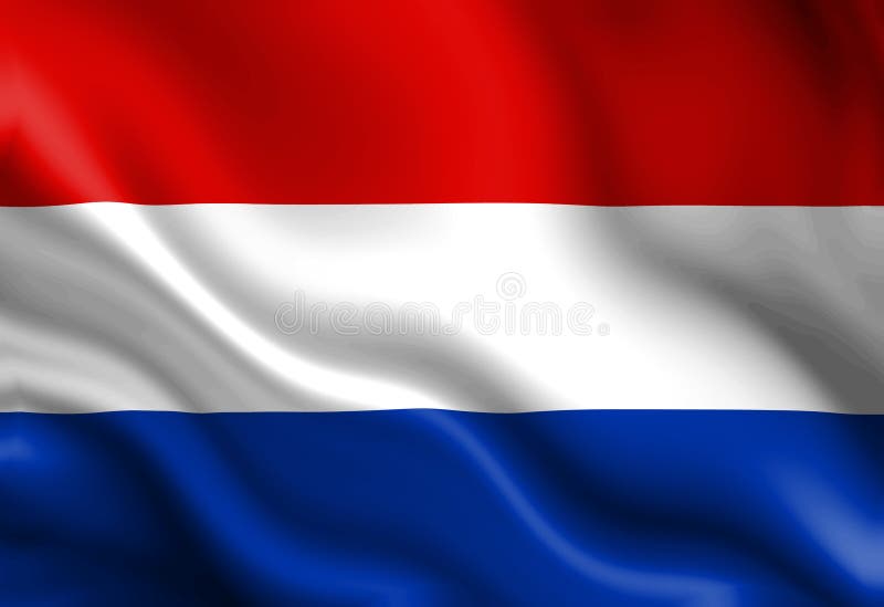 Dutch flag stock illustration. Illustration of flag, country - 5292486