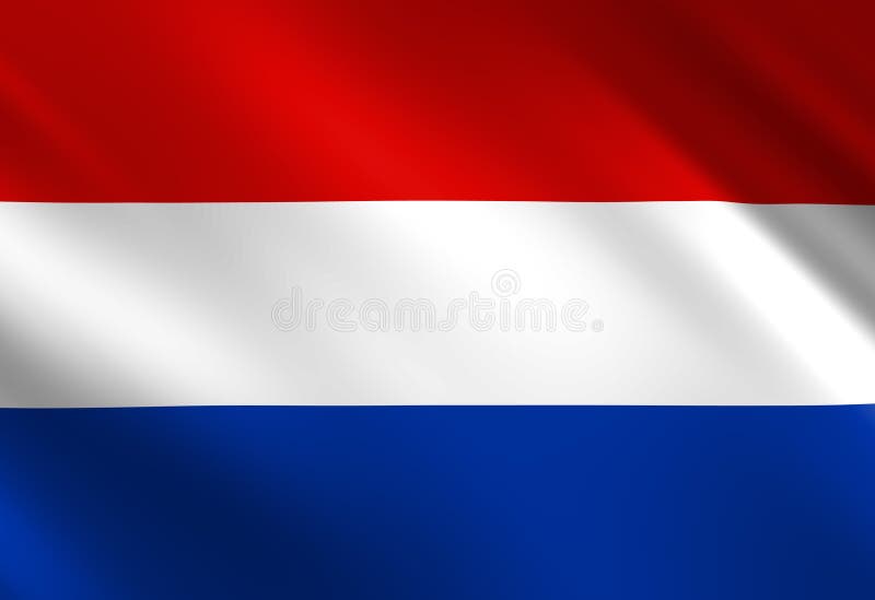 Dutch flag stock illustration. Illustration of flag, country - 5292486