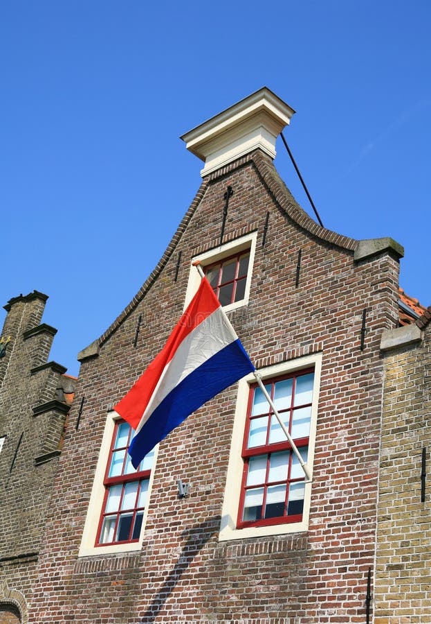 Dutch Flag, European Union Flag and German Flag Stock Photo - Image of ...