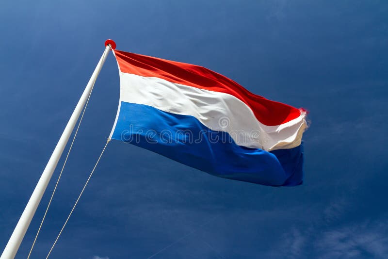 Dutch flag stock photo. Image of white, wave, tourism - 34627272