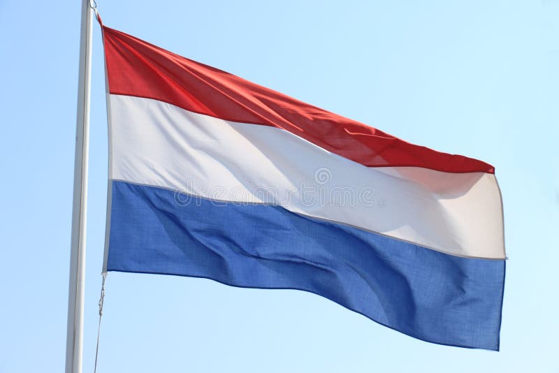 Dutch flag stock image. Image of dutch, nation, wind - 144833609