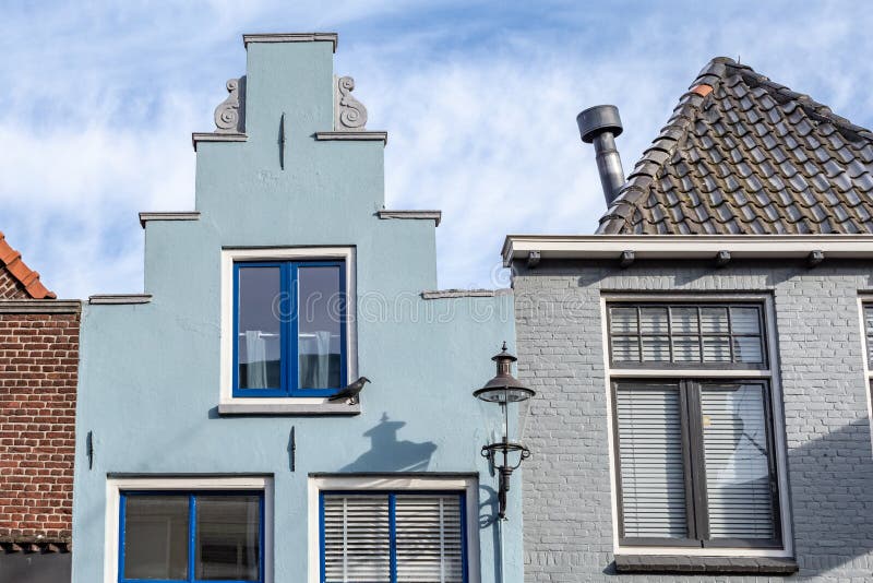 Dutch Gable house stock image. Image of gabled, front - 210793993