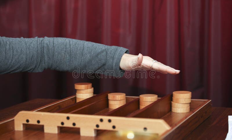 Sjoelen is a Traditional Dutch Game Stock Image - Image of stack, dutch ...