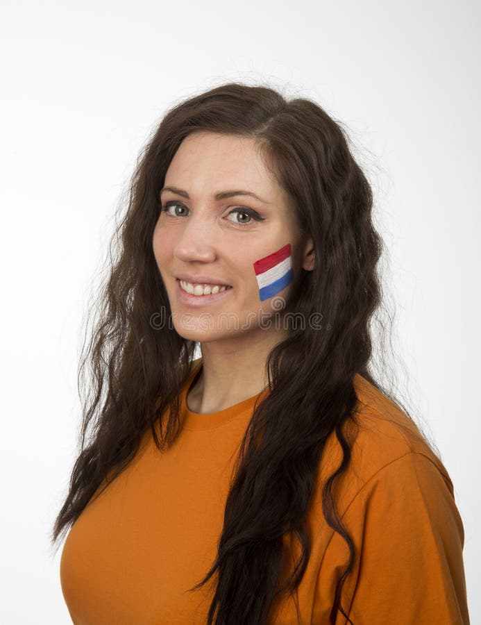Human Face Painted Flag Netherlands Stock Photos - Free & Royalty-Free ...