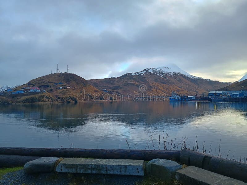 Dutch Harbor Alaska Calm Bay Stock Image - Image of dutch, alaska ...