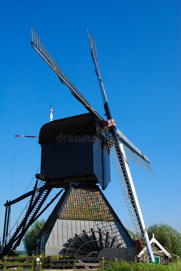 Dutch mill stock image. Image of horizon, milling, cloudscape - 4364237