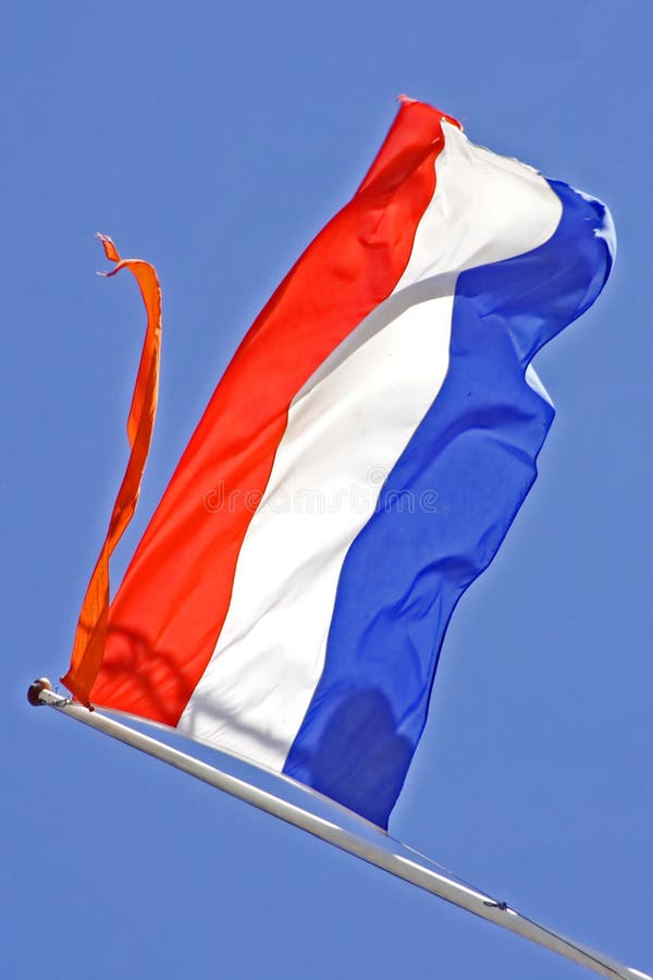 Dutch national flag stock image. Image of festivity, dutch - 2353837