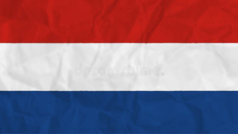 The Dutch National Flag with a Subtle Creased Fabric Texture Stock ...