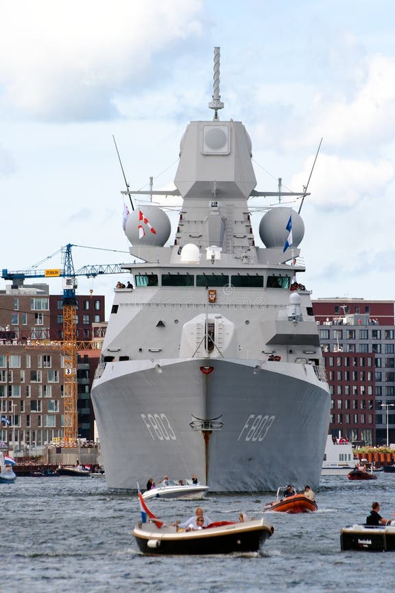 Dutch Navy frigate editorial photo. Image of boat, crowd - 18254416