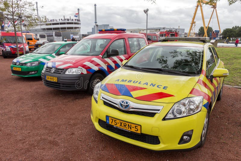 Dutch Priority vehicles editorial photography. Image of transport ...