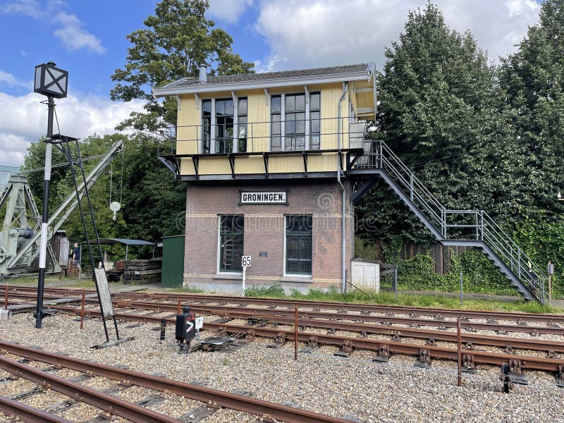 Dutch Railroad Switch Tower Editorial Stock Image - Image of switch ...