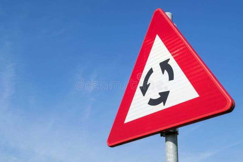 Roundabout stock photo. Image of caution, weaving, regulations - 100965622
