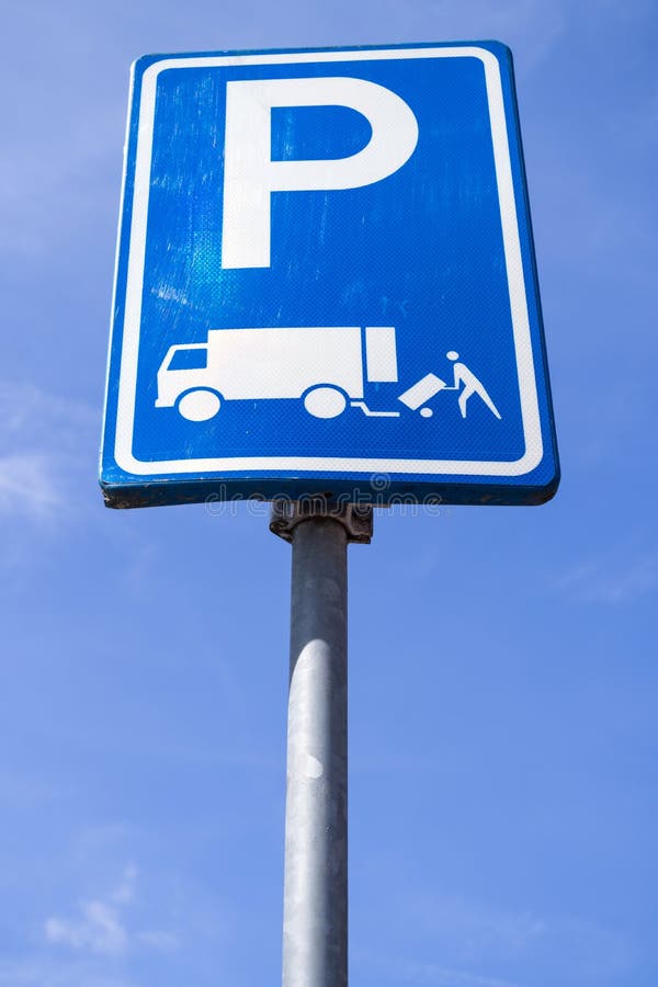 Parking for Loading and Unloading Stock Image - Image of unloading ...