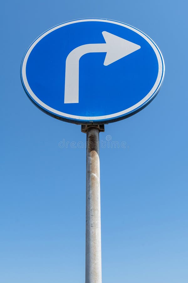 Turn right ahead stock photo. Image of road, street - 280111780