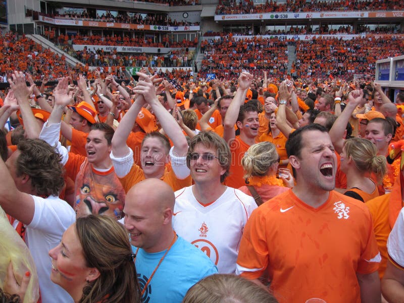 Dutch Soccer Fans editorial photography. Image of netherlands - 14965902