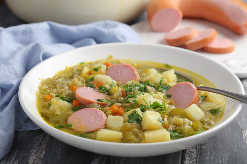 Dutch Split Pea Soup, Erwtensoep Stock Photo - Image of snert, rustic ...