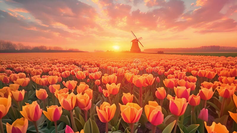 The Dutch Spring stock image. Image of trees, moss, sunny - 119479653