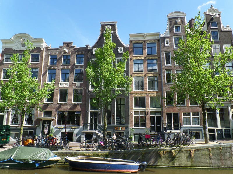 Dutch Style Architectures in Amsterdam Editorial Photography - Image of ...