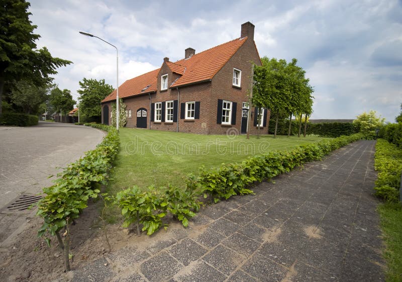 Dutch suburban house stock photo. Image of home, architectural - 5265038