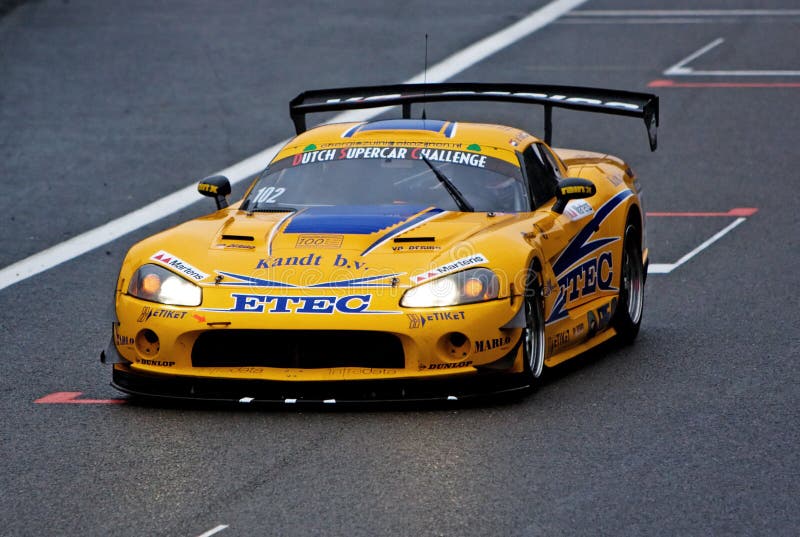 Car race Viper SRT10 editorial stock photo. Image of driving - 16357928