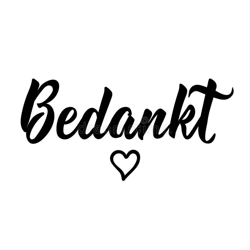 Calligraphy Bedankt Stock Illustrations – 3 Calligraphy Bedankt Stock ...