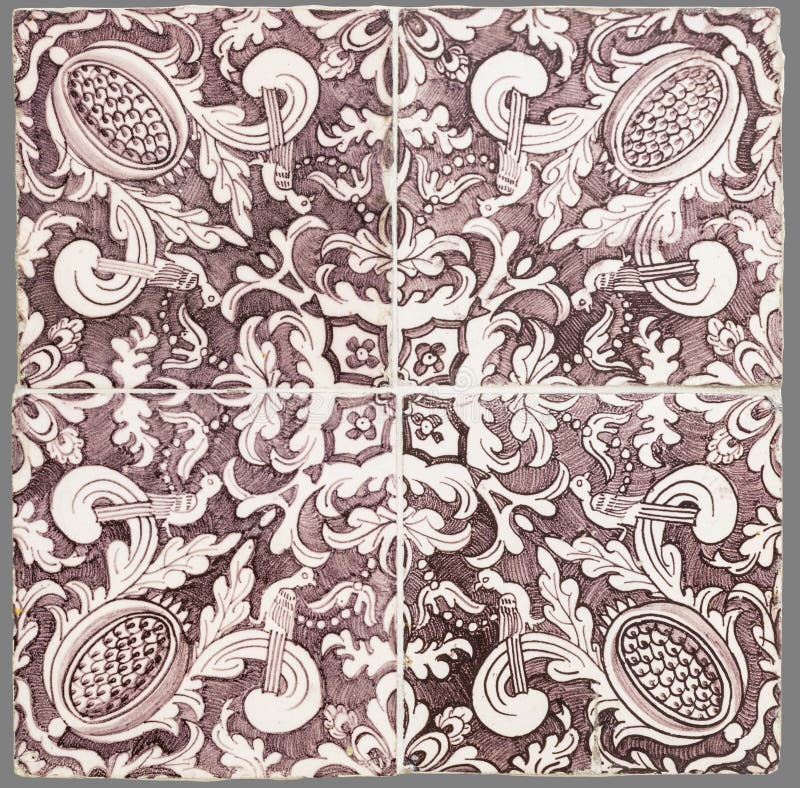 Dutch Tile from the 16th To the 18th Century Stock Image - Image of ...