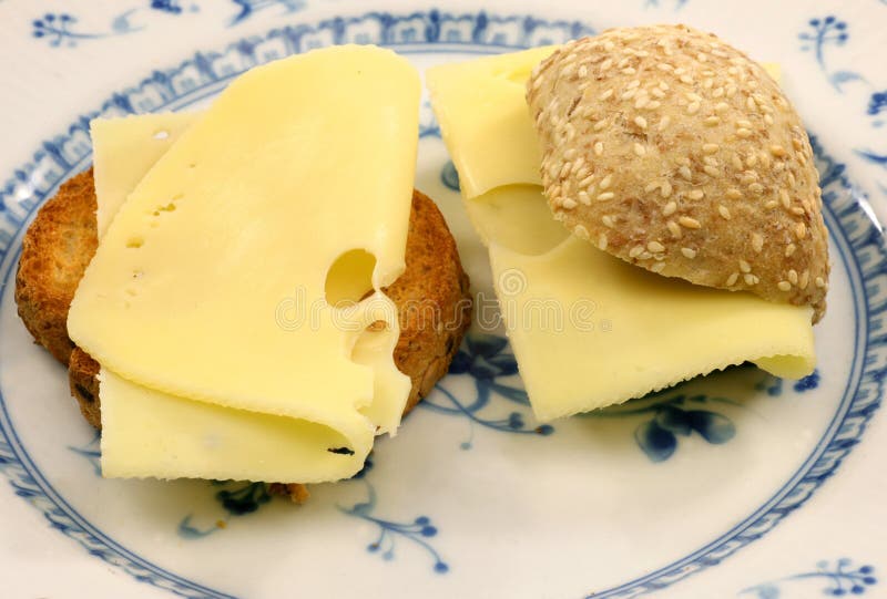 Dutch Toast (beschuit) with Cheese Stock Image - Image of crust, round ...