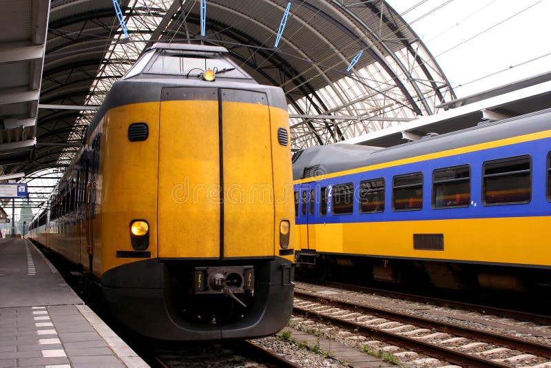 Dutch trains stock image. Image of electric, express, danger - 6892799