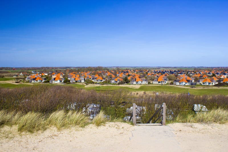 The Dutch Village of Zoutelande Stock Image - Image of zeeland, village ...