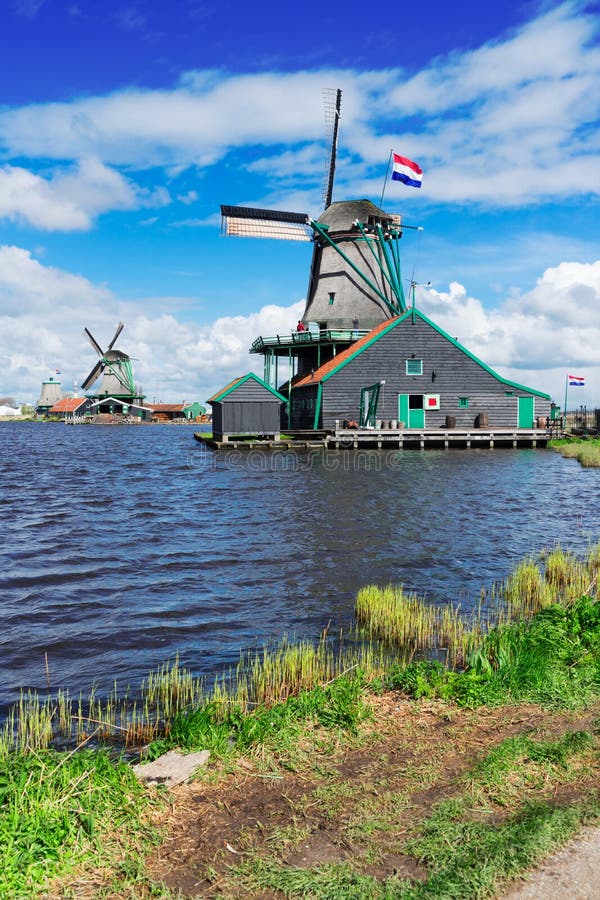 Dutch wind mills stock photo. Image of design, holland - 85031764