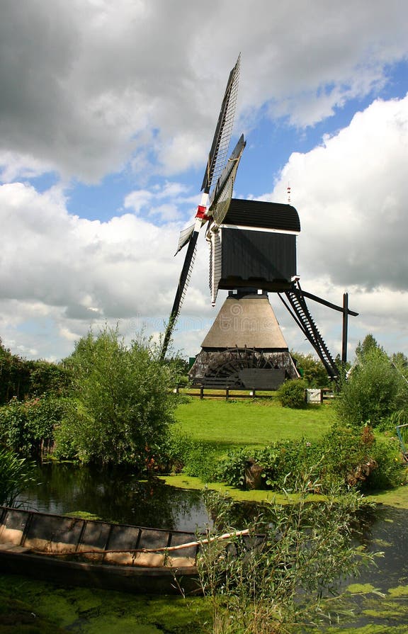 Dutch windmill stock photo. Image of clean, mill, ammers - 1232242