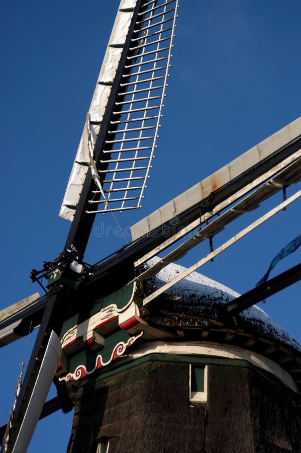 Dutch windmill stock image. Image of netherlands, building - 1301269