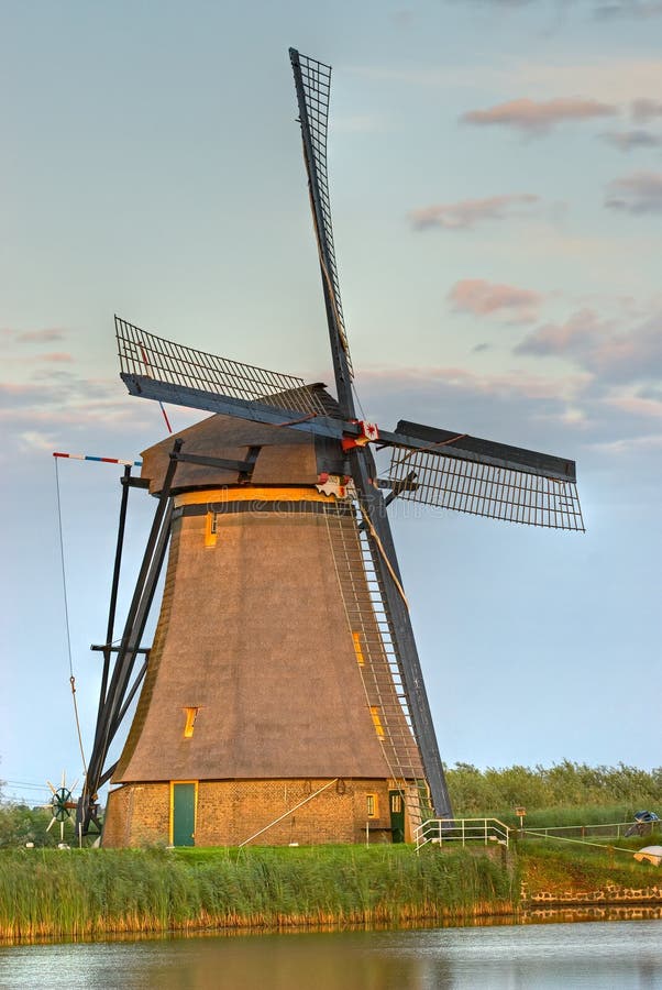 Dutch Windmill Scenery stock image. Image of ecological - 3022861
