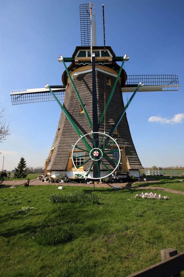 Dutch Windmill Scenery stock image. Image of ecological - 3022861
