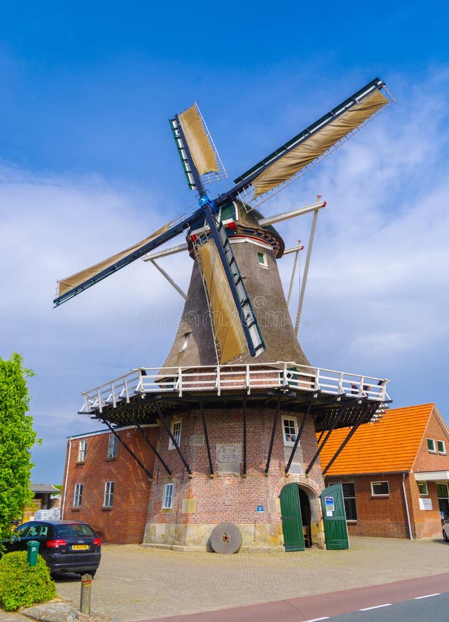 Dutch windmill editorial photography. Image of unesco - 256354332